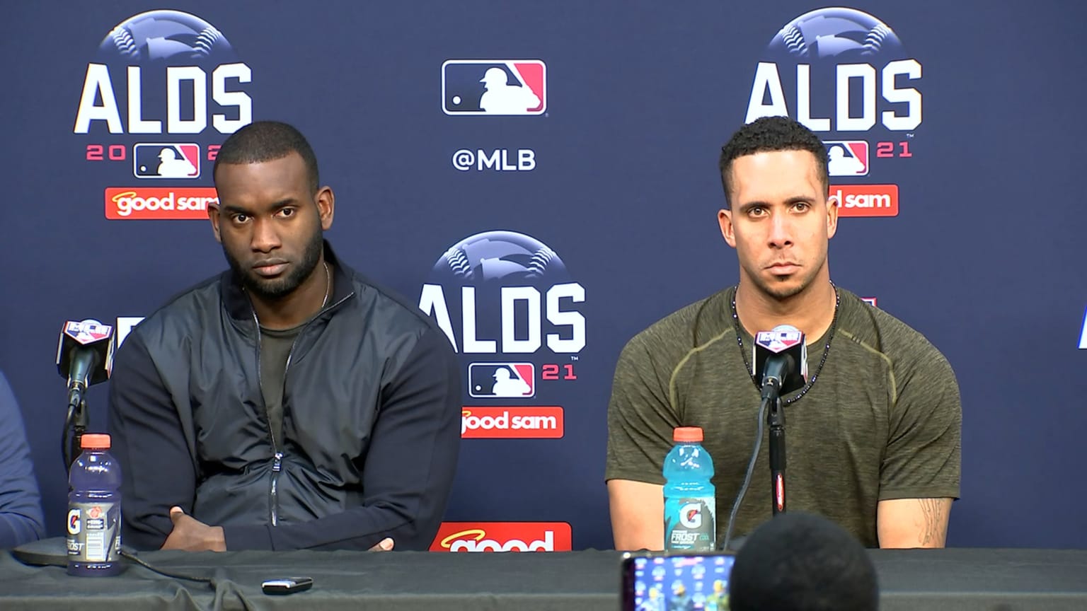 Alvarez and Brantley recap ALDS Game 1 victory | 10/08/2021 | Houston ...