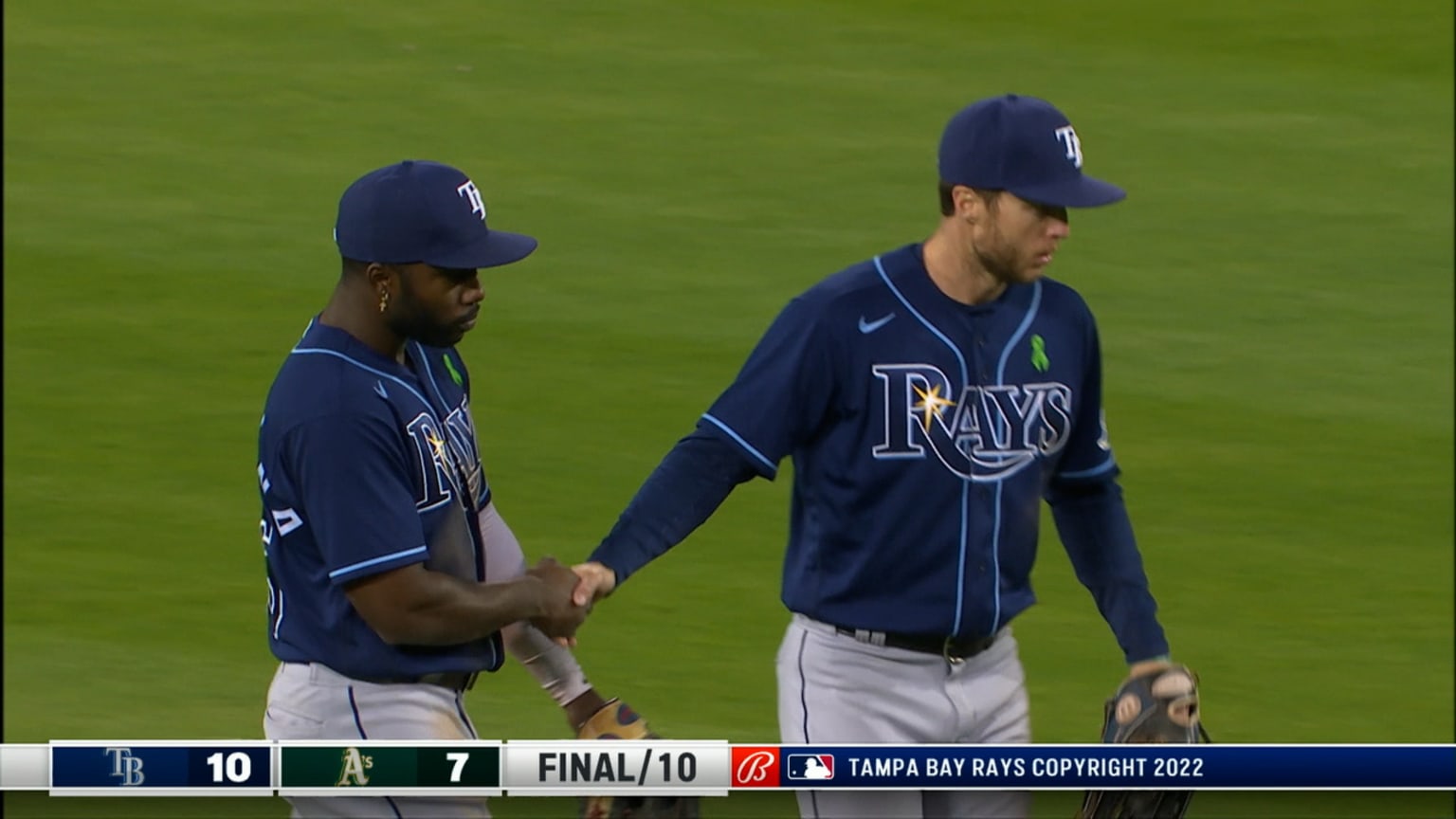 Jason Adam gets Seth Brown to groundout to end game | 05/03/2022 ...