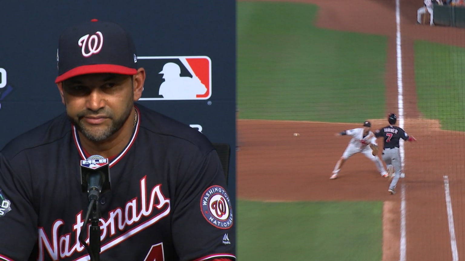 WS2019 Gm6: Martinez discusses interference call | 10/29/2019 | New ...