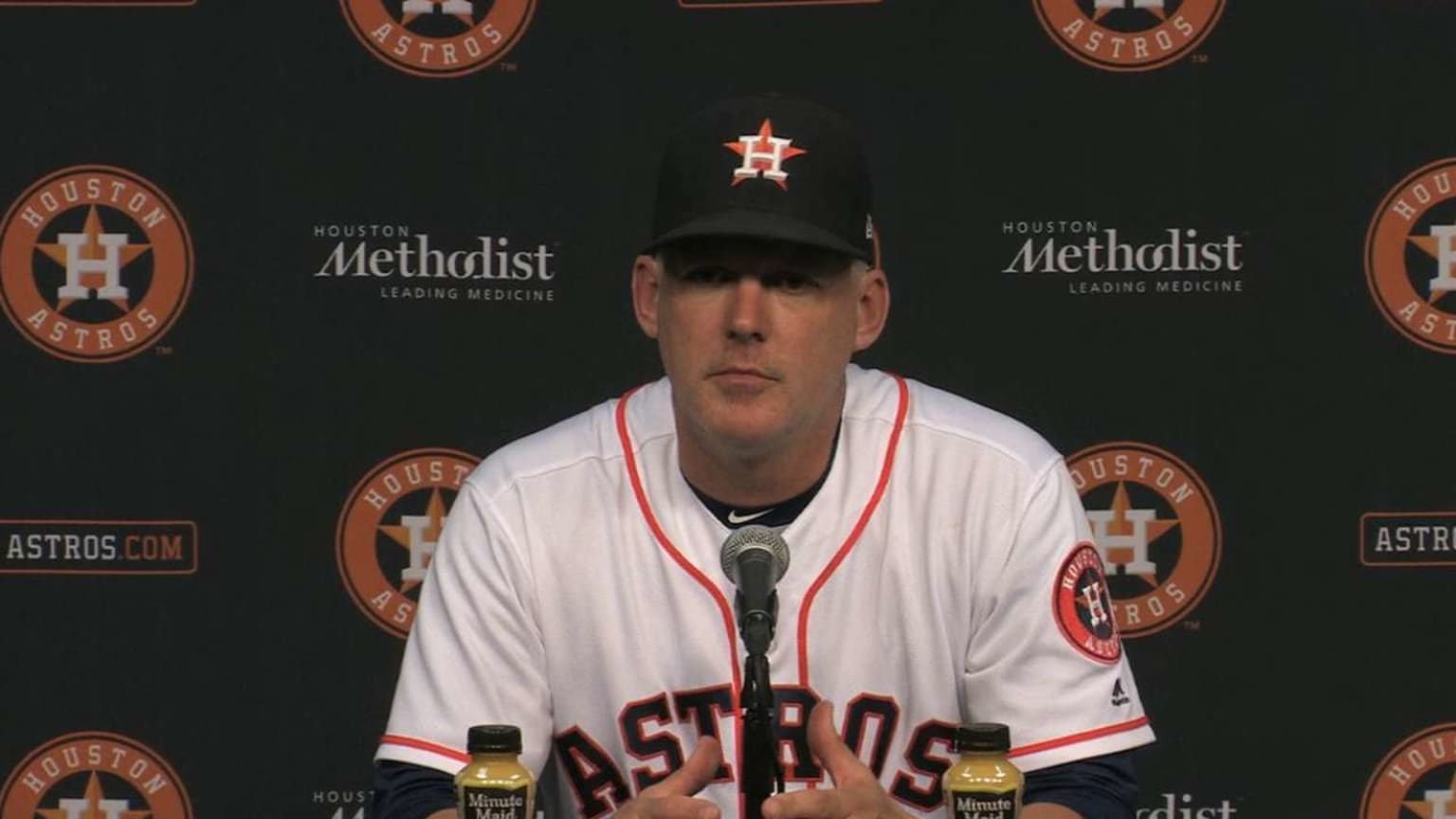 SEA@HOU: Hinch on Josh James in win over Mariners | 09/18/2018 | MLB.com