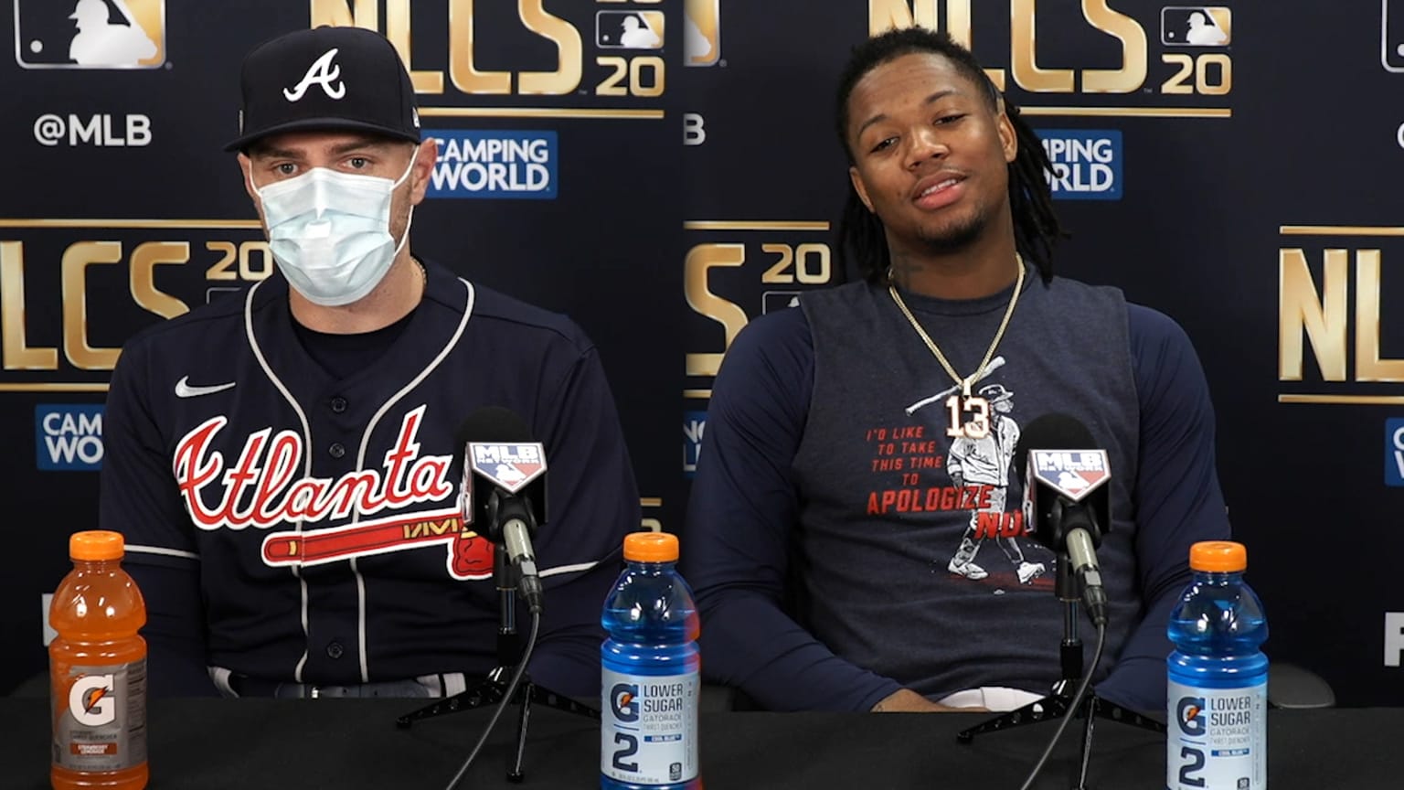 Freddie Freeman, Ronald Acuña Jr. talk before NLCS | 10/12/2020 ...