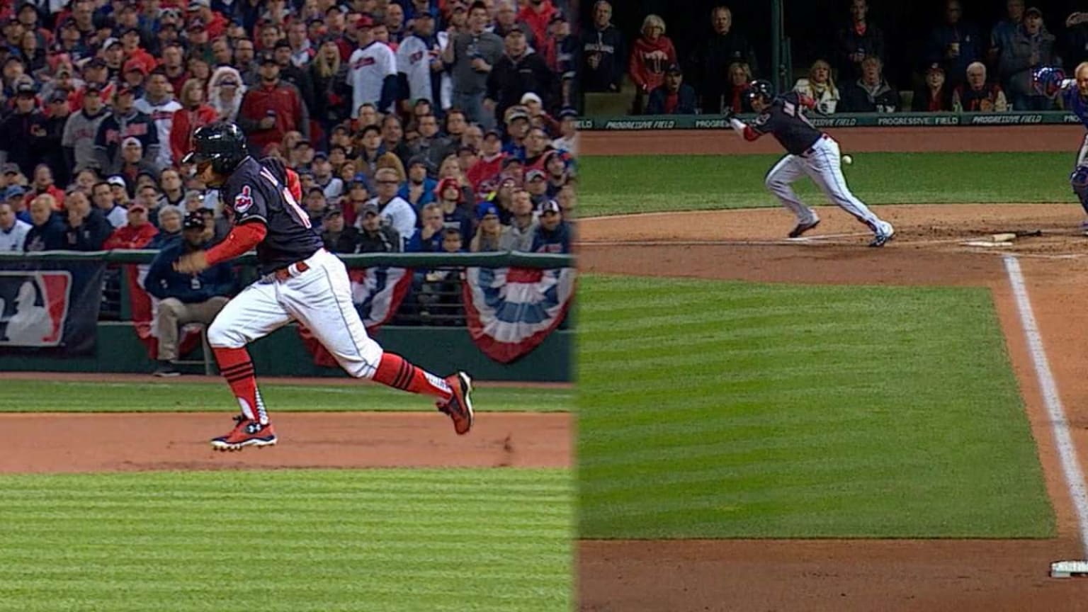 WS2016 Gm1: Indians score two in 1st inning | 10/25/2016 | Cleveland ...