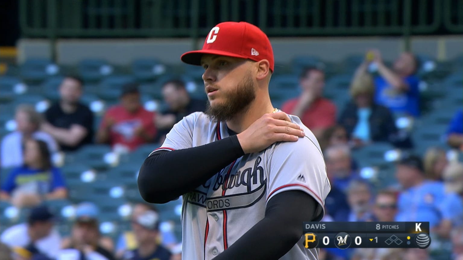 PIT@MIL: Davis K's Cain for first strikeout of 2019 | 06/07/2019 ...