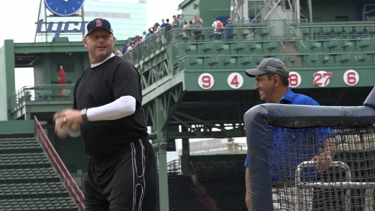 TOR@BOS: Clemens tosses BP for the Jimmy Fund | 09/11/2018 | Boston Red Sox