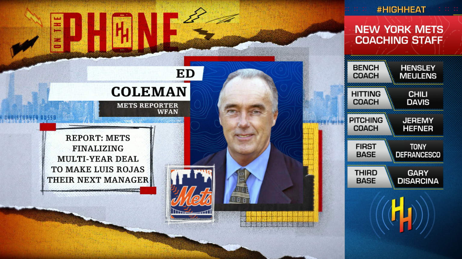 Coleman discusses Mets hiring Rojas as manager | 01/22/2020 ...