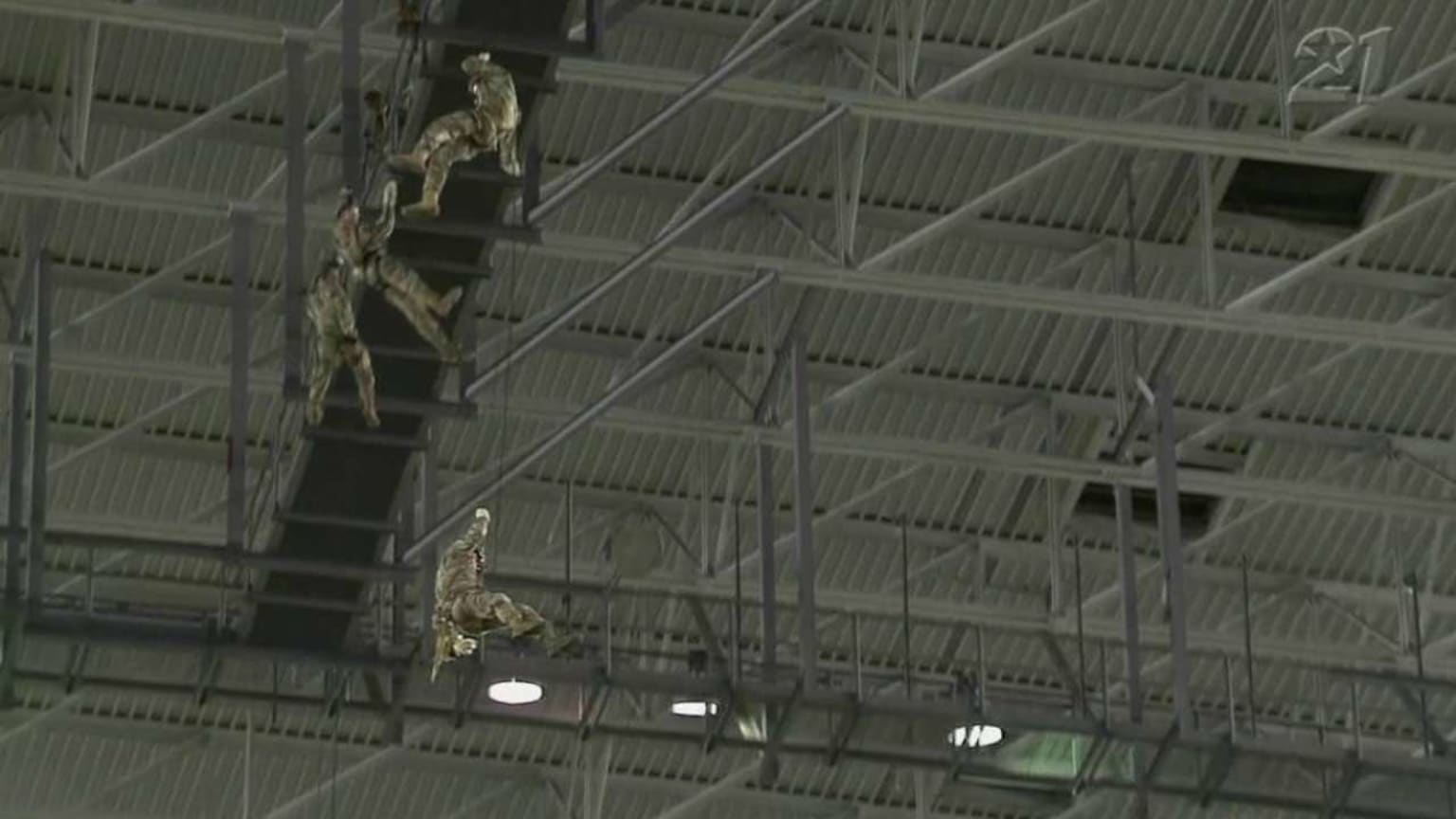 CLE@TEX: U.S. Army Rappel Team delivers first pitch | 03/17/2017 | MLB.com