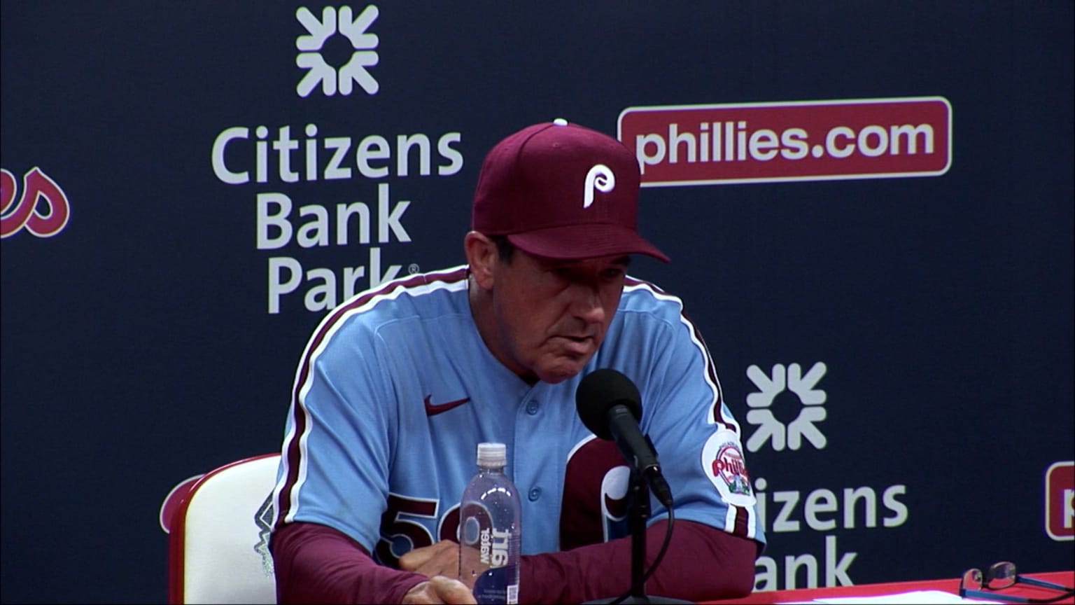 Rob Thomson on Phillies' 3-0 loss, Schwarber injury | 08/11/2022 ...