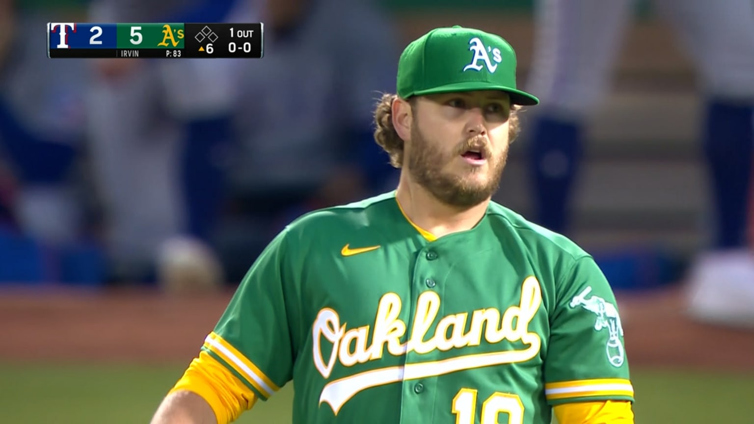 Cole Irvin strikes out four Rangers in his start | 05/27/2022 | Texas ...