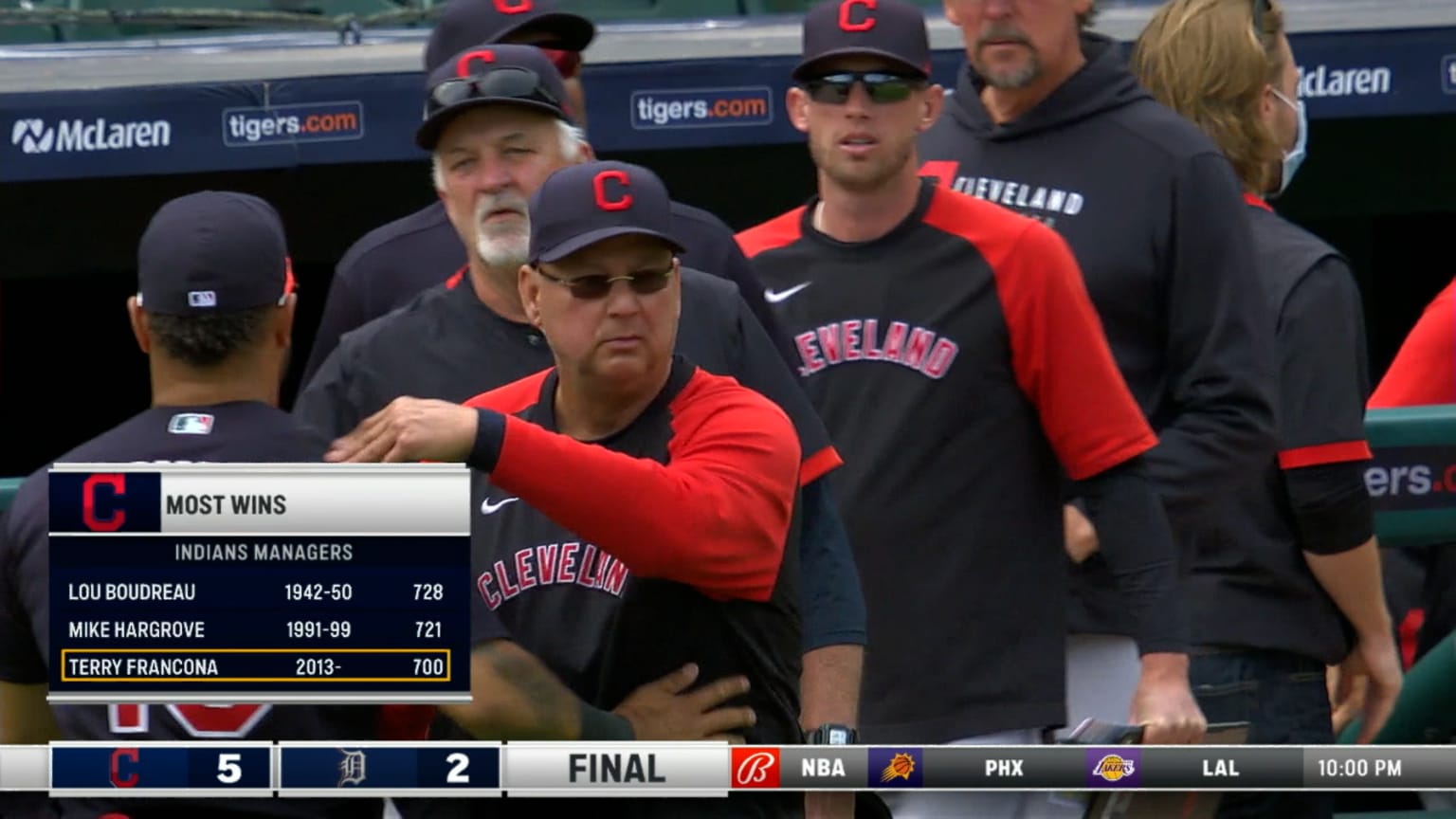Karinchak helps Francona earn 700th win with Indians | 05/27/2021 ...