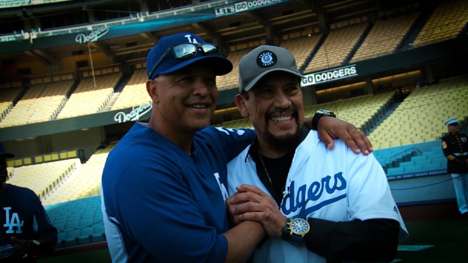 Actor Danny Trejo visits Dodgers Stadium | 04/19/2017 | MLB.com