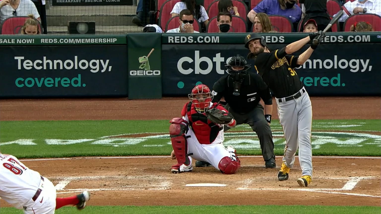 JT Brubaker singles for his first career hit | 04/05/2021 | Pittsburgh ...