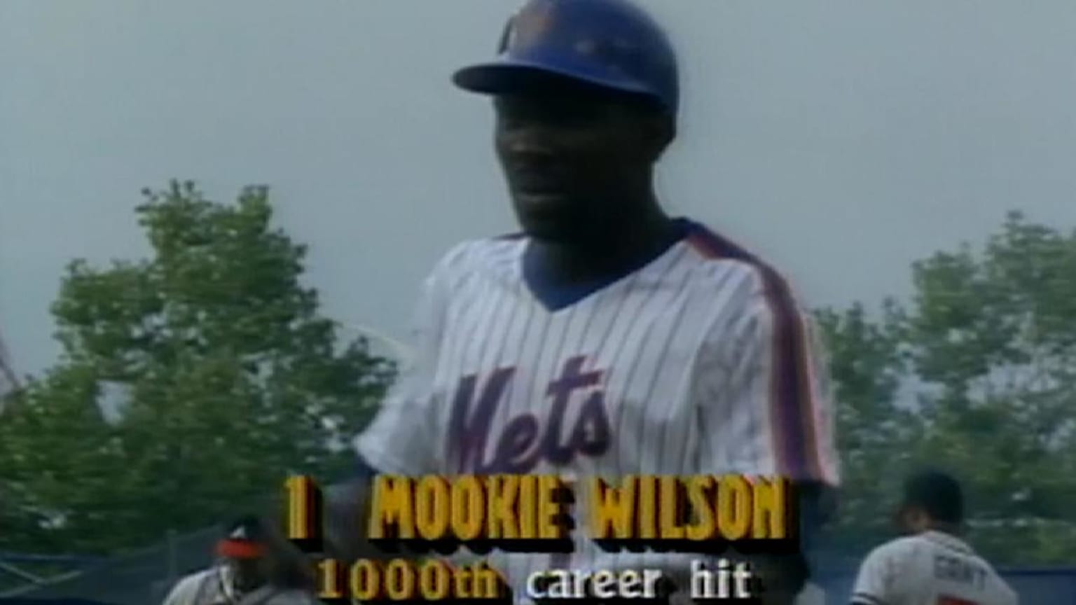ATL@NYM: Mookie Wilson smacks his 1,000th career hit | 07/22/1988 ...