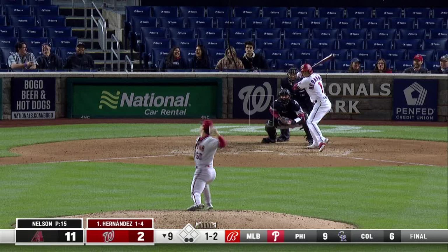 Kyle Nelson gets César Hernández to fly out to left | 04/20/2022 ...