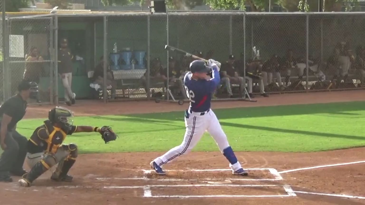 Rangers prospect Sam Huff hits 511-foot home run | 07/03/2021 | Texas ...