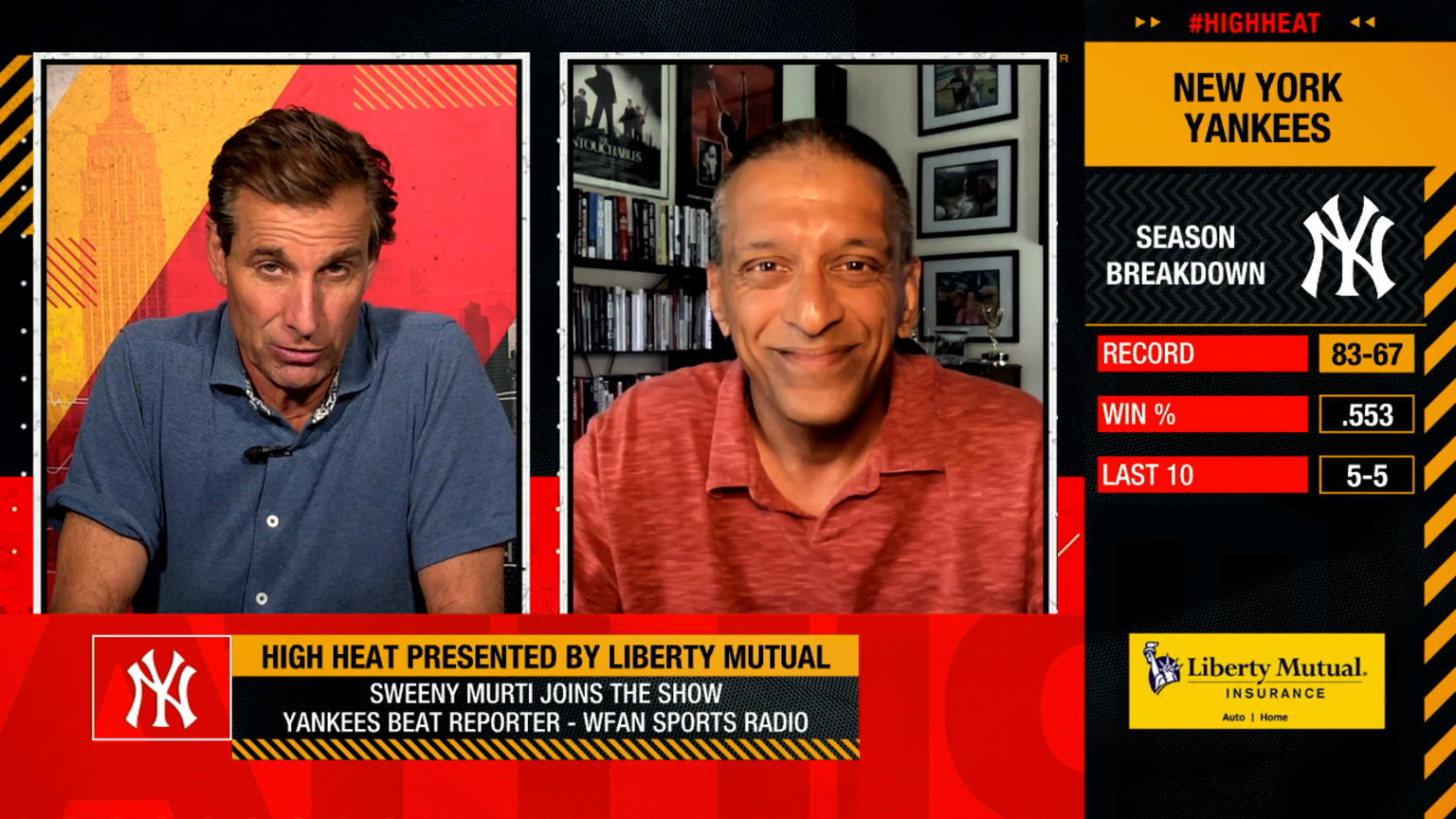 Sweeny Murti on Yankees' recent play, postseason odds | 09/20/2021 ...