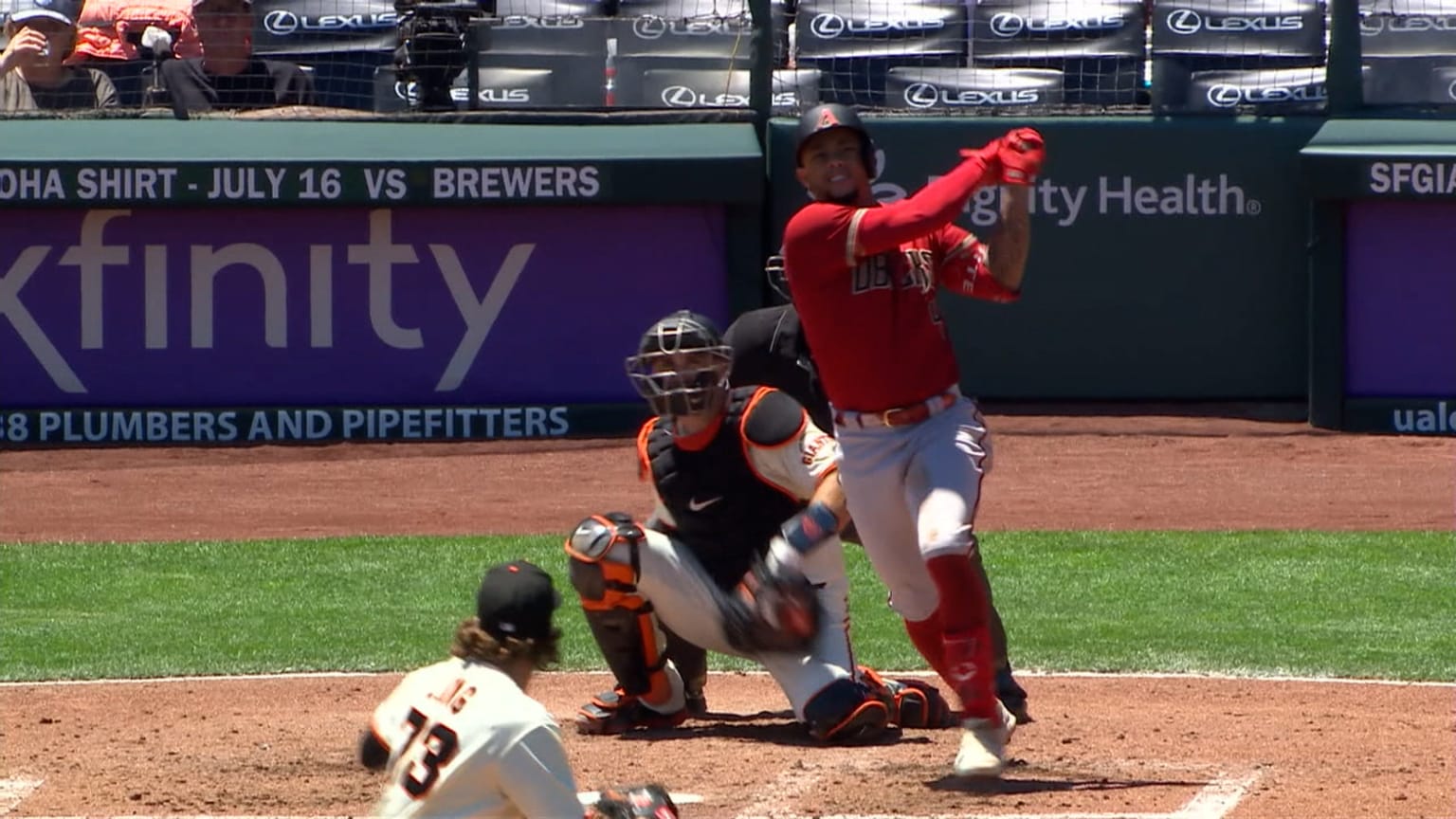 Ketel Marte sends a solo home run to center field | 07/13/2022 ...