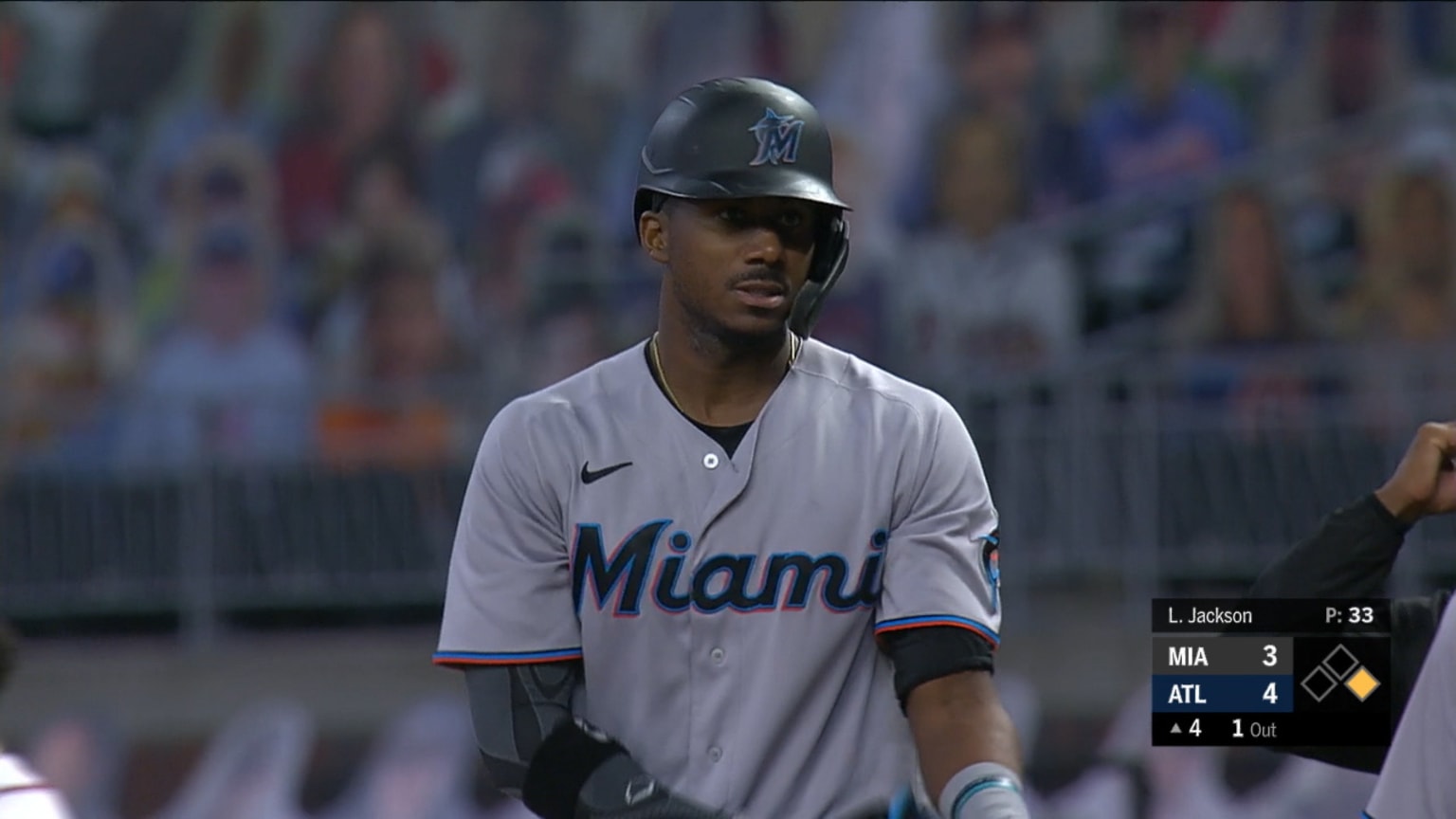 Lewis Brinson smokes an RBI single through to center | 09/23/2020 ...