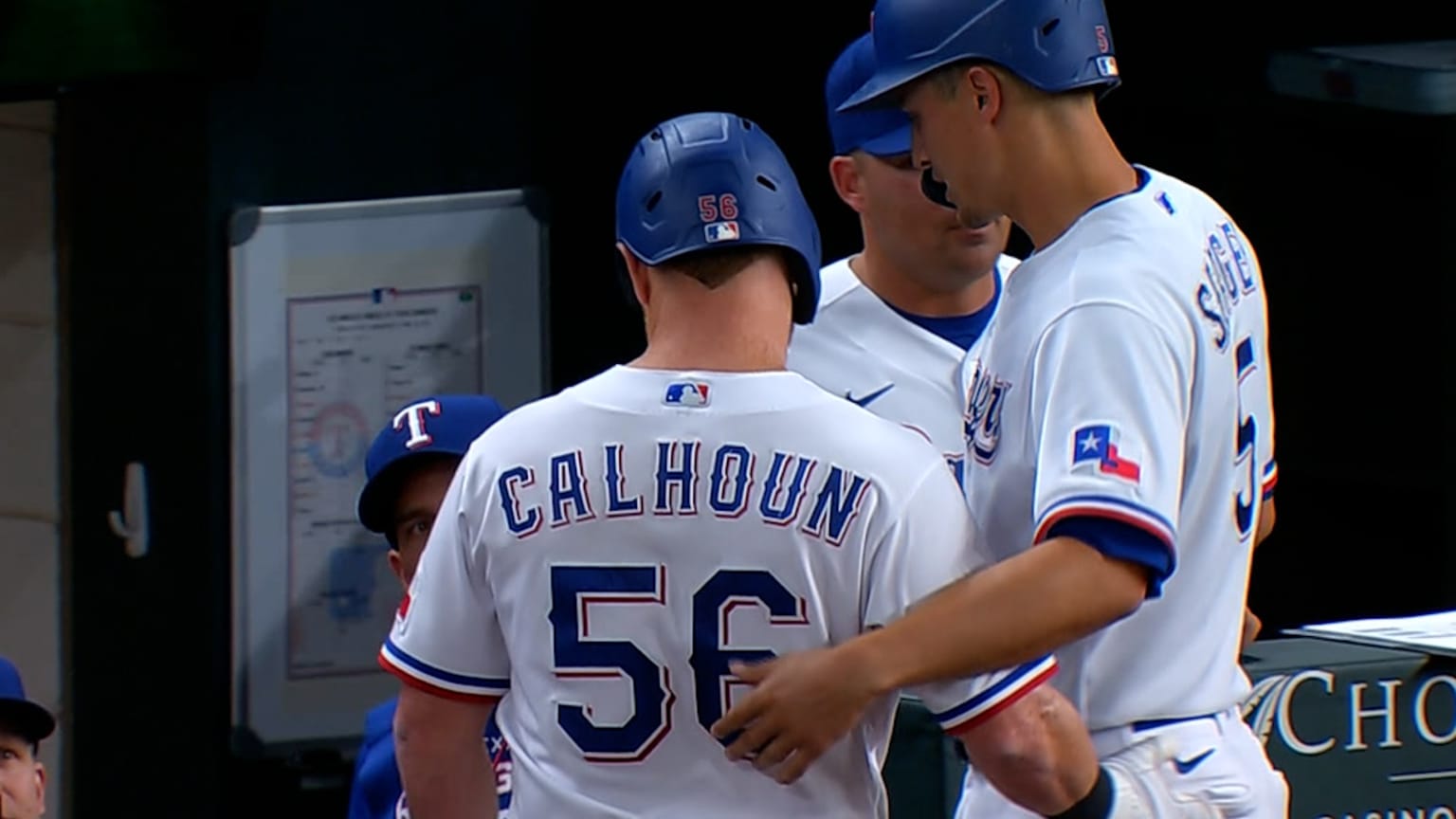 Kole Calhoun's sacrifice fly out | 05/16/2022 | Texas Rangers