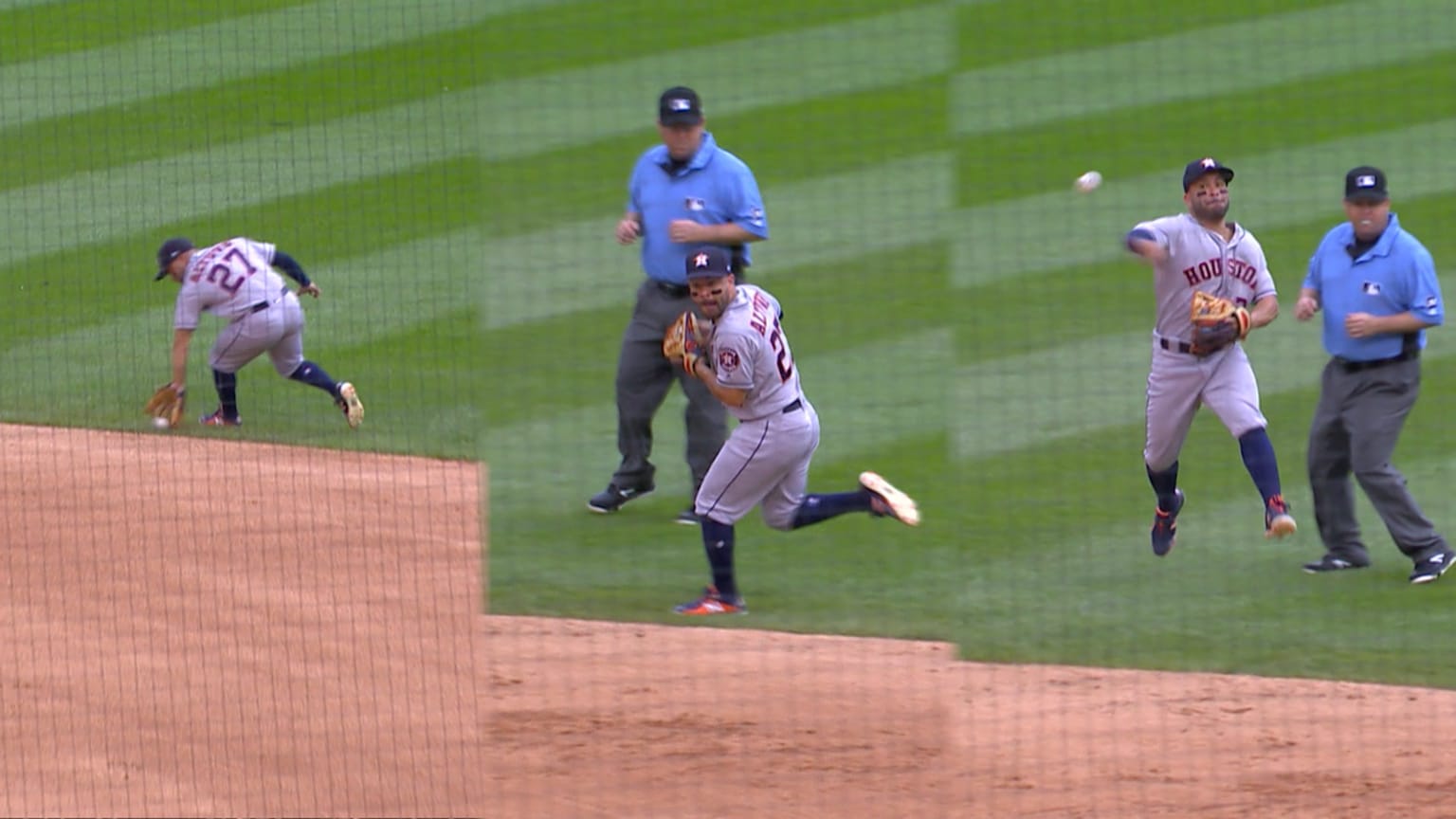 HOU@CWS: Altuve retires Sanchez with sweet jump-throw | 08/14/2019 ...