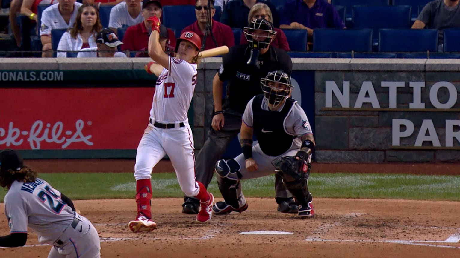 Andrew Stevenson rips an RBI double in the 4th inning | 07/21/2021 ...