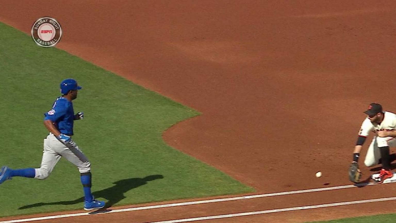 Dexter Fowler grounds out, pitcher Madison Bumgarner to first baseman ...