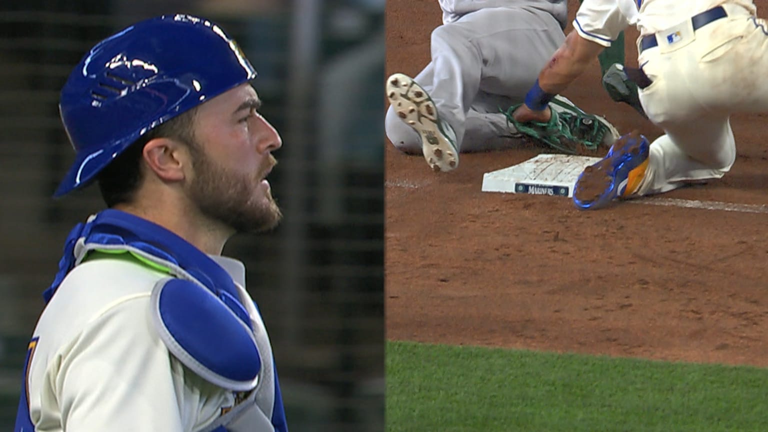 Joe Hudson throws out Mark Canha at third base | 08/02/2020 | Seattle ...