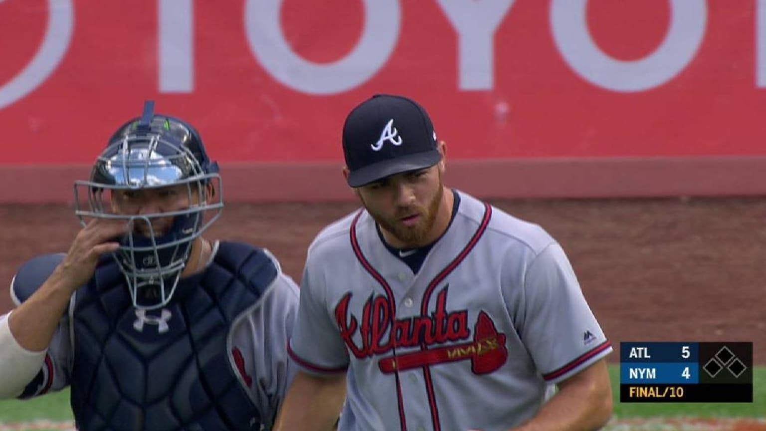 ATL@NYM: Biddle gets groundout to earn first save | 08/05/2018 ...
