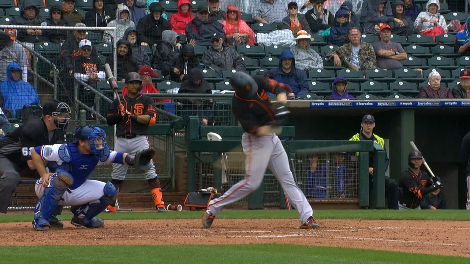 Austin Slater cracks in RBI double to center | 03/11/2020 | Houston Astros