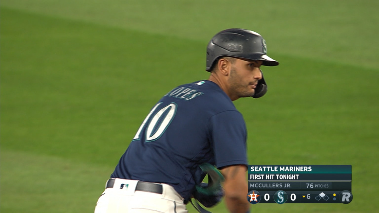 Lopes hits a double to break up McCullers' no-no | 09/21/2020 | Atlanta ...