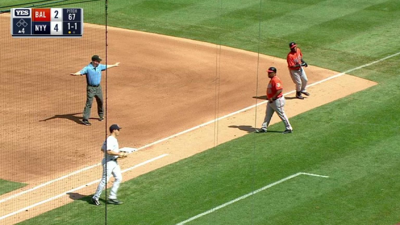 Julio Borbon singles on a bunt ground ball to third baseman Ronald ...