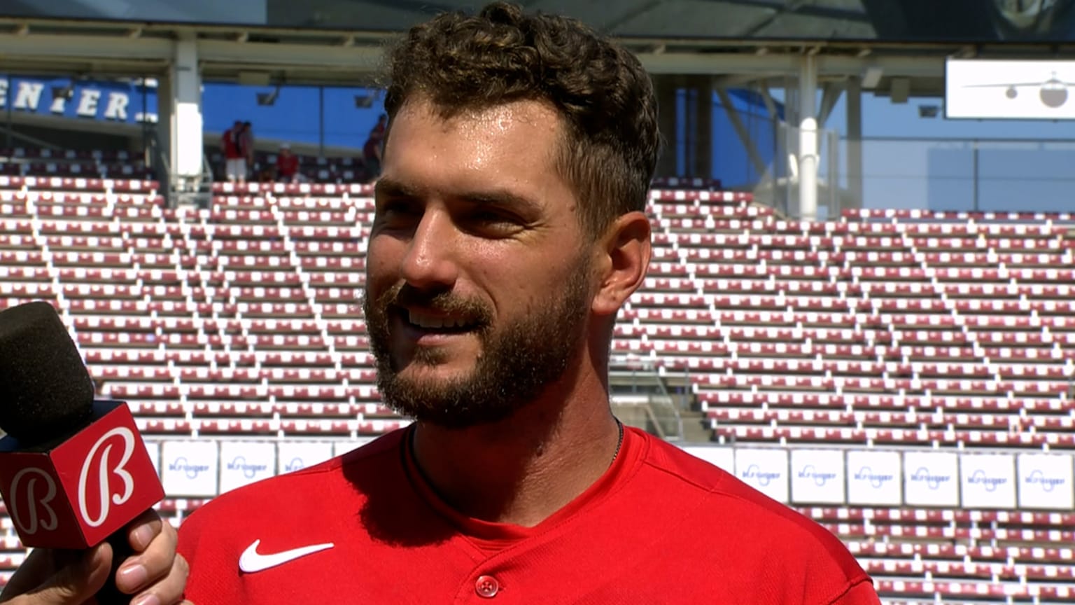 Albert Almora Jr. discusses his walk-off hit | 07/03/2022 | Cincinnati Reds