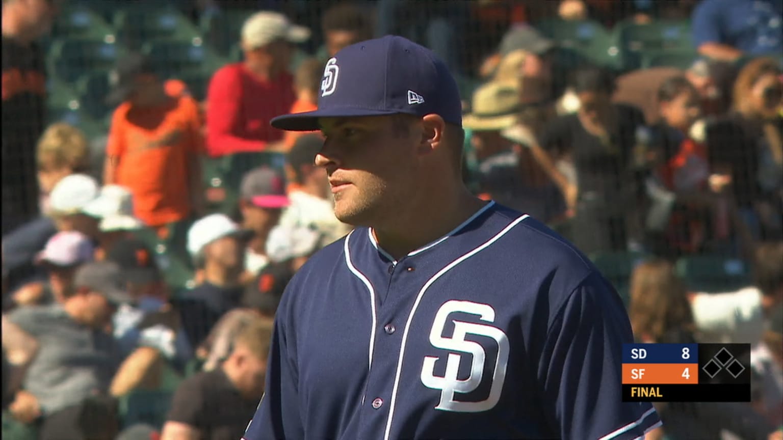 SD@SF: Bednar takes the mound for the Padres in 9th | 09/01/2019 | San ...