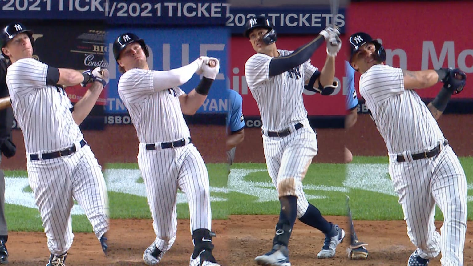 Yankees hit MLB record 19 home runs in three games | 09/18/2020 | New ...