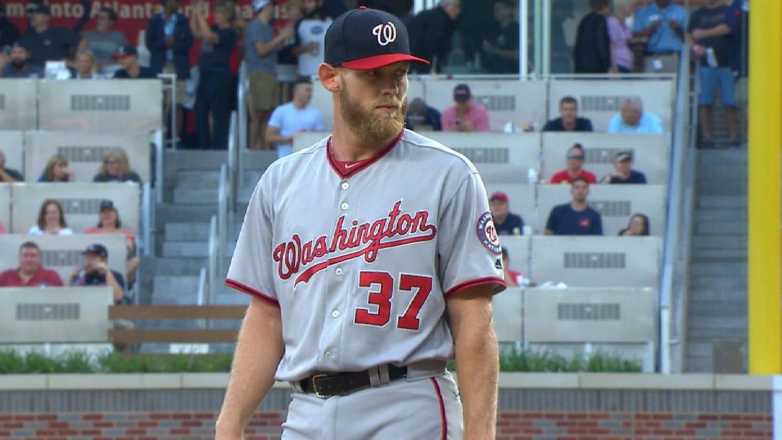 WSH@ATL: Strasburg fans 10 over seven strong | 04/20/2017 | MLB.com
