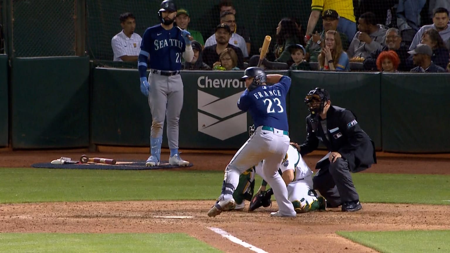 Ty France plates Adam Frazier with a single | 08/19/2022 | Seattle Mariners