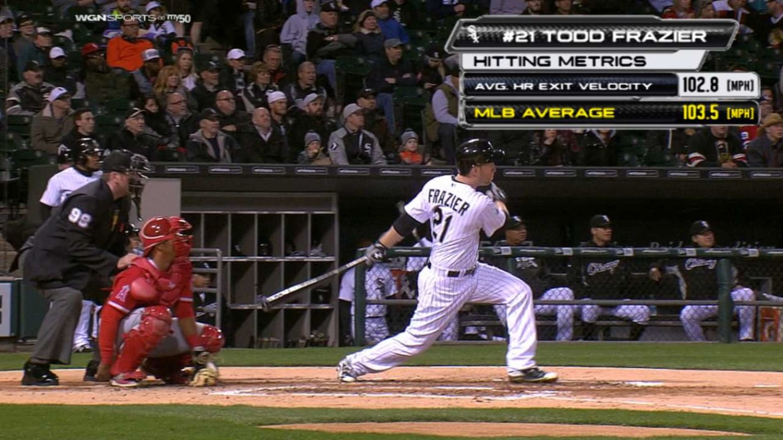 Frazier shows off his power stroke in the first half | 07/08/2016 | MLB.com