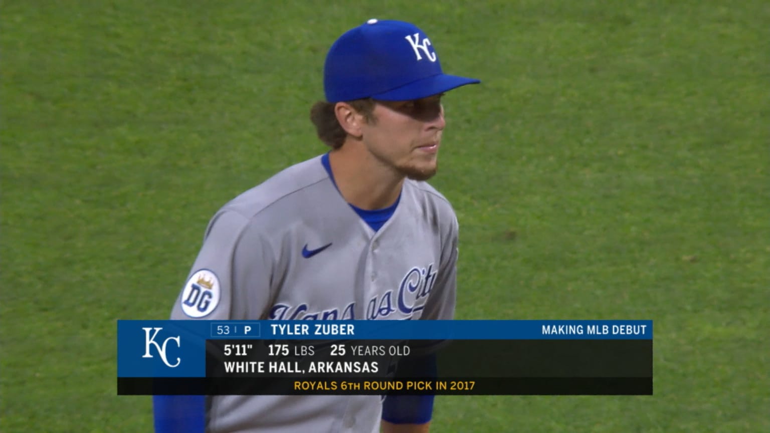 Tyler Zuber starts his MLB career with a 1-2-3 7th | 07/24/2020 ...