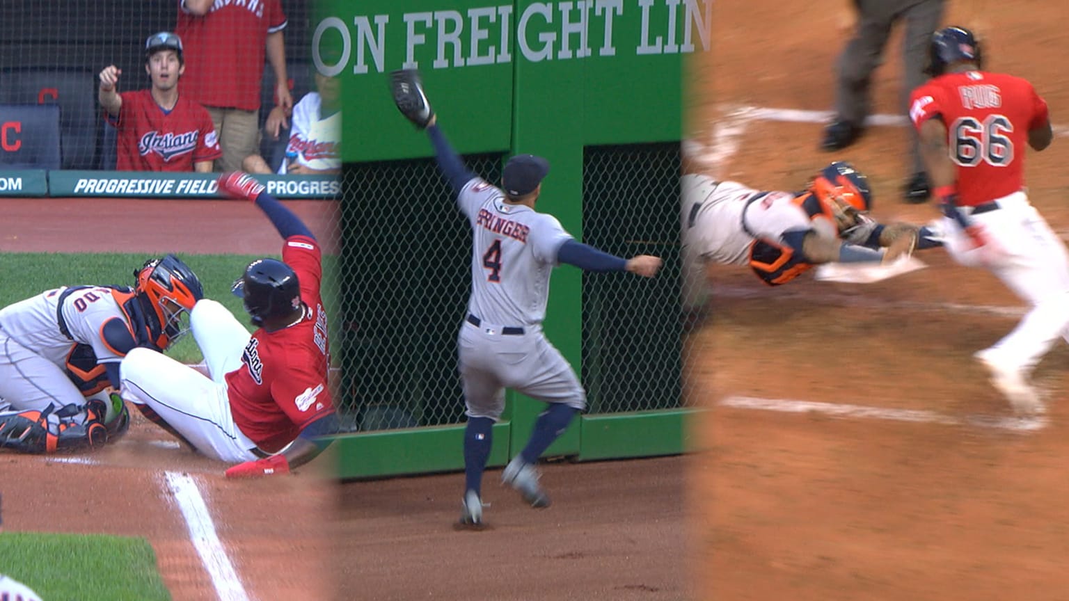 HOU@CLE: Astros flash leather, nab 2 at home plate | 08/01/2019 ...