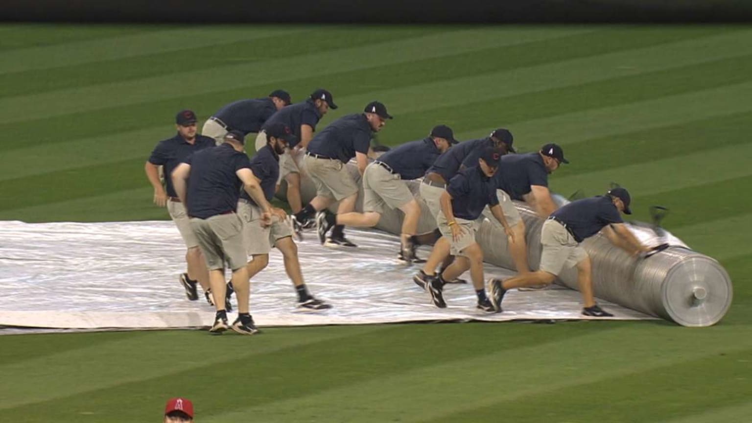 LAA@CLE: Crew covers the field twice at Progressive | 08/11/2016 ...