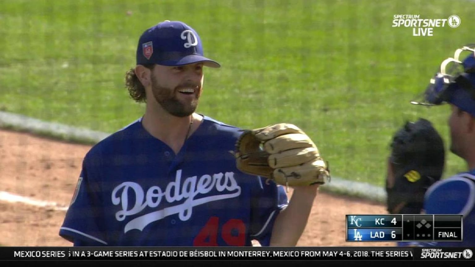 KC@LAD: Neal induces groundout to get the save | 03/09/2018 | Athletics