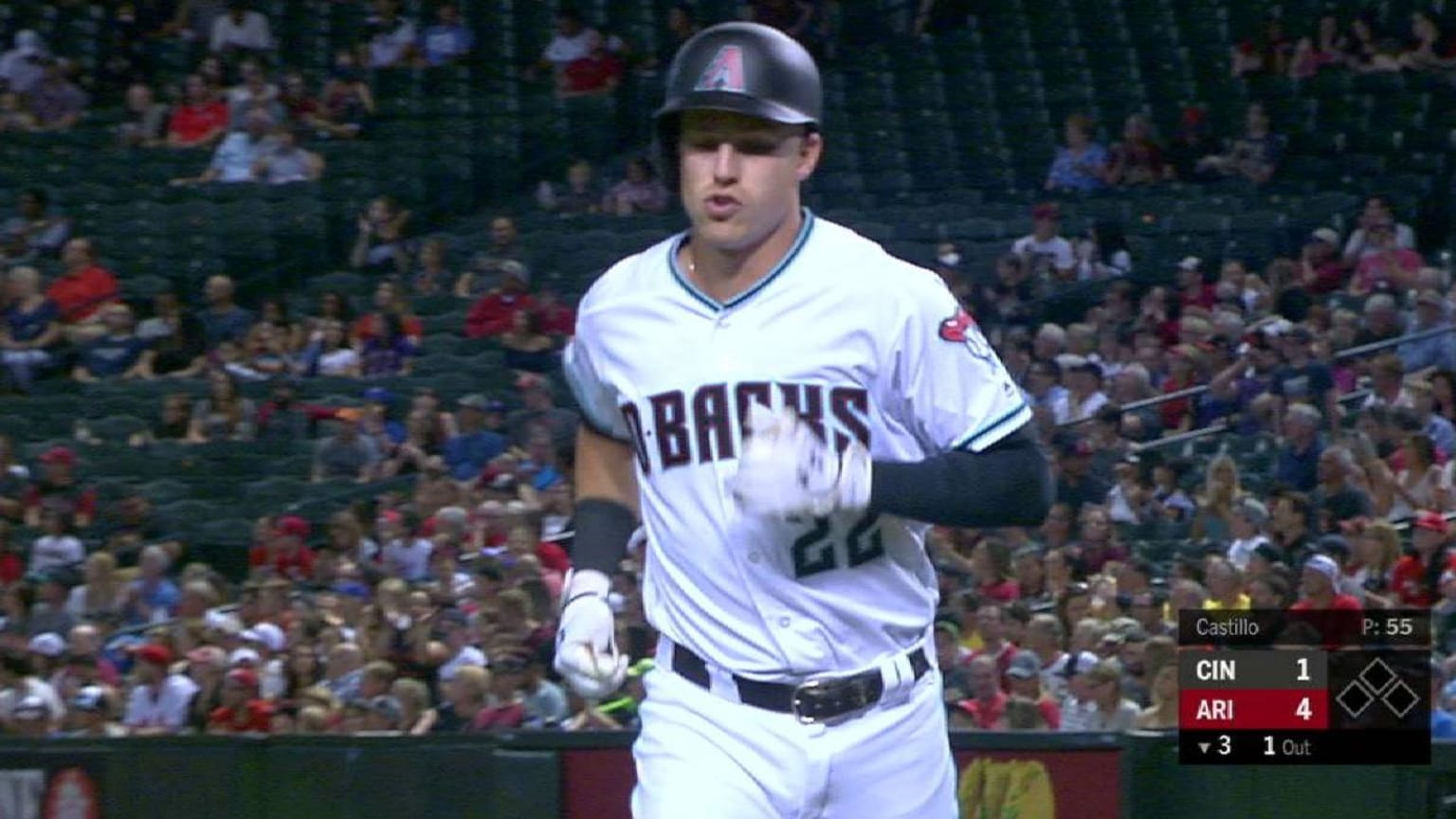 CIN@ARI: Lamb drives in a run on a sac fly to left | 05/29/2018 ...