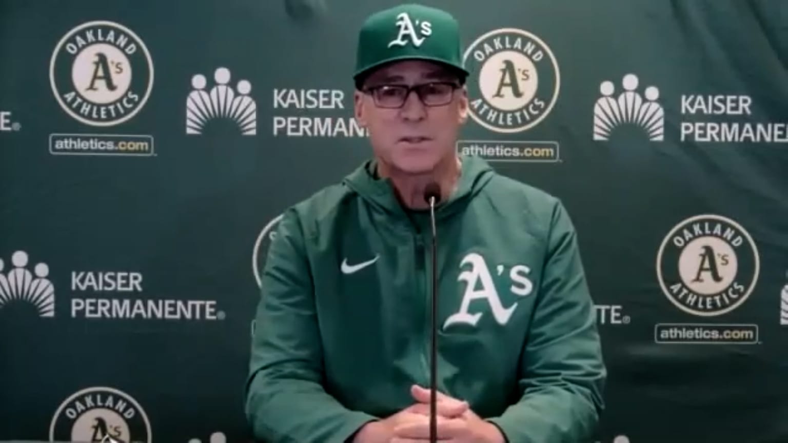 Doug Melvin discusses benches-clearing fracas | 05/28/2021 | Athletics