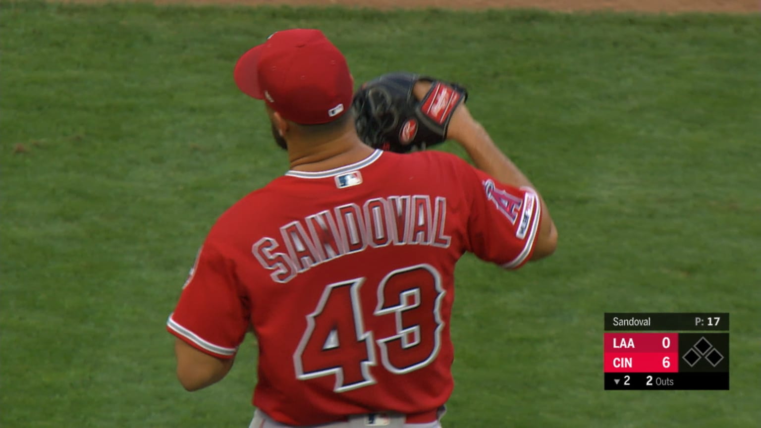 LAA@CIN: Sandoval records first career strikeout | 08/05/2019 | Los ...