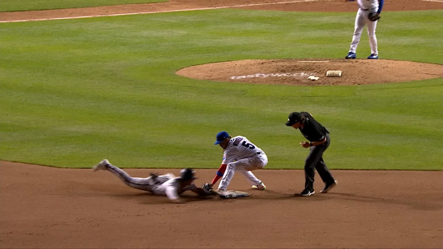 Rojas called out stealing second, call overturned | 05/19/2022 | San ...