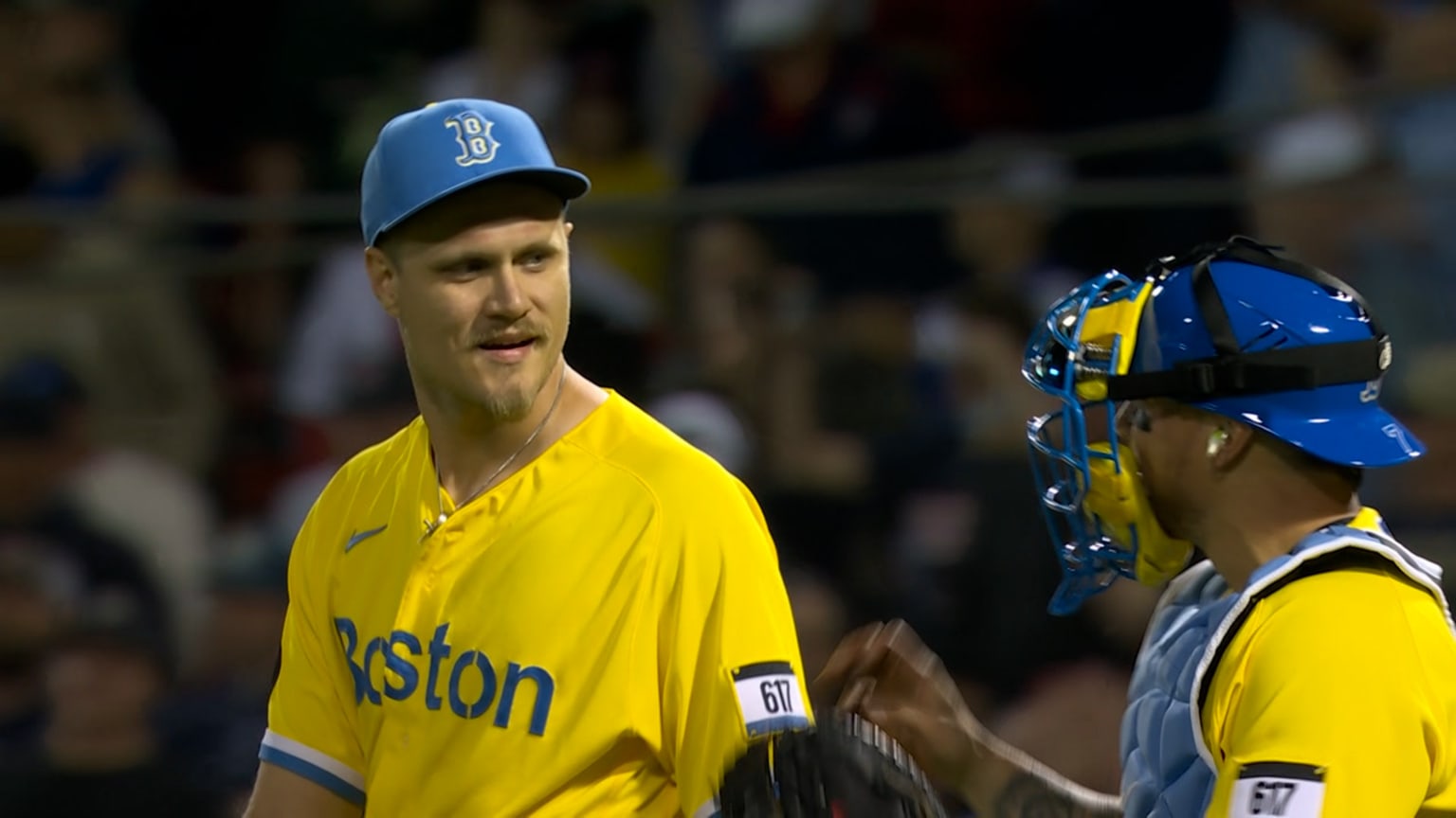 Tanner Houck locks up win on a Eric Haase fly out | 06/20/2022 | Boston ...