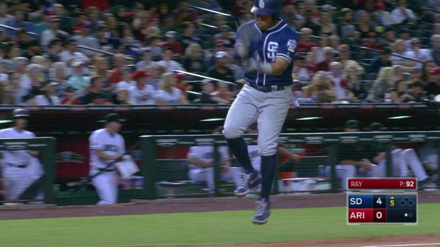 SD@ARI: Solarte mashes his second homer of the year | 05/27/2016 | San ...