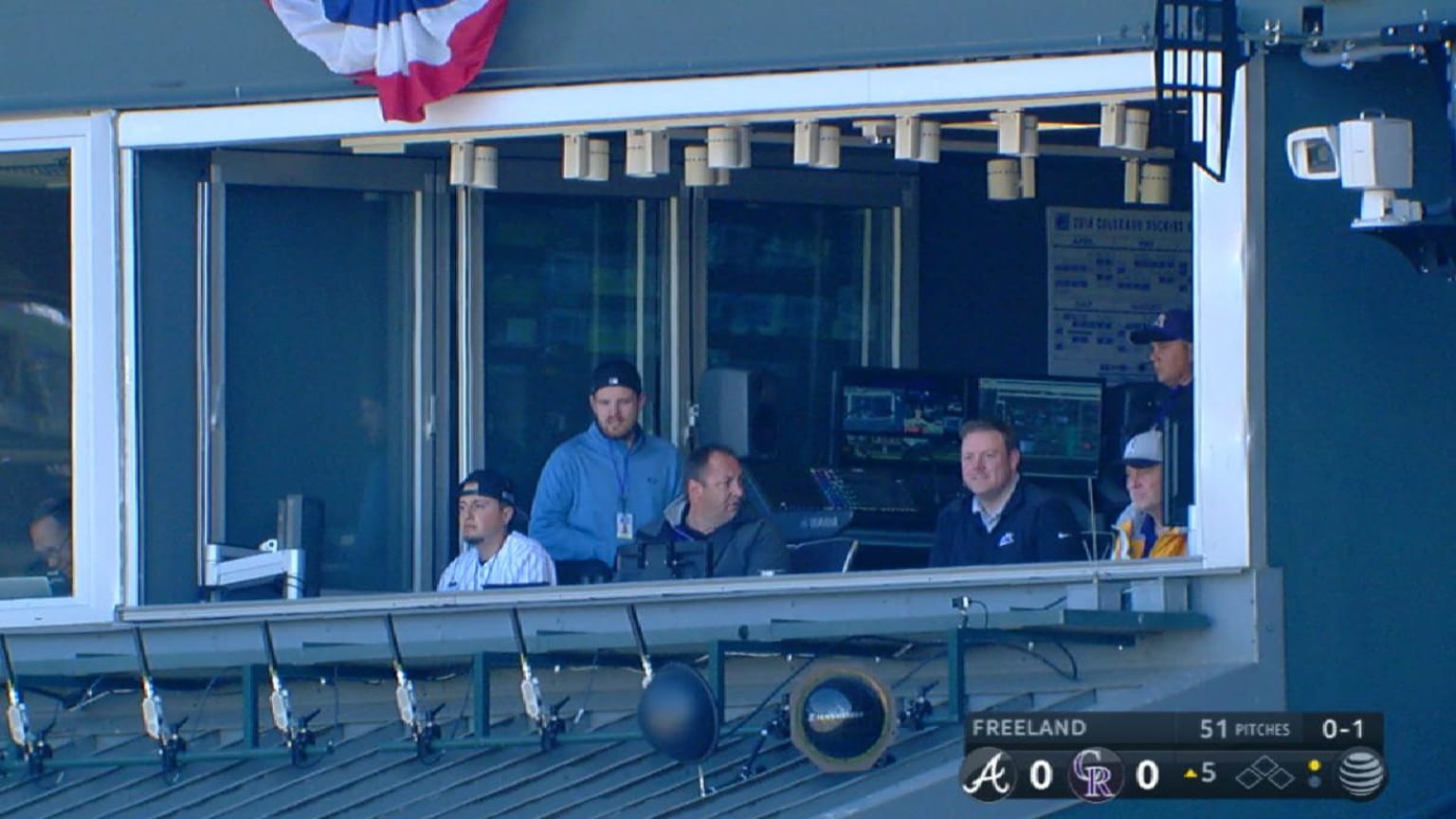 ATL@COL: Funny audio malfunction occurs at Coors | 04/08/2018 ...