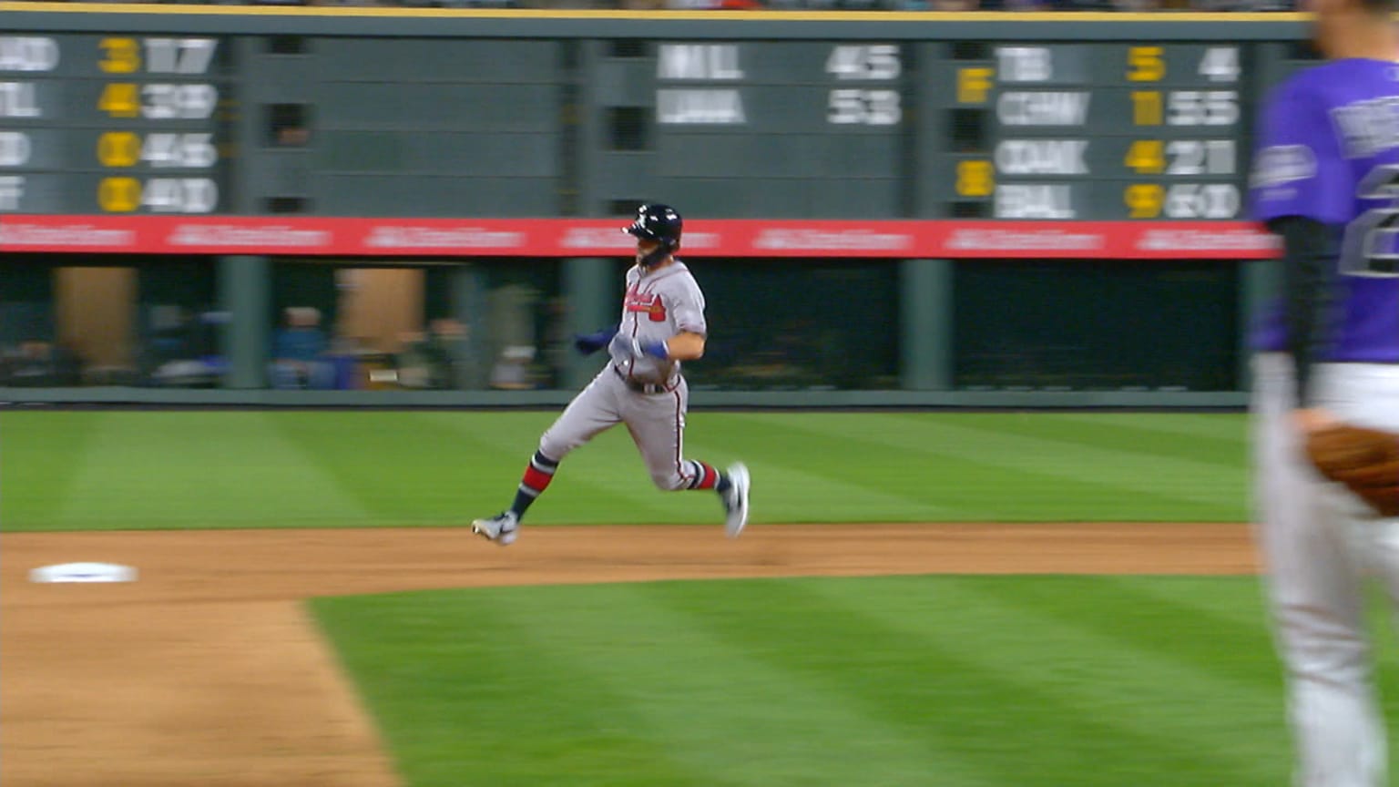 ATL@COL: Swanson lines a 2-run triple to center | 04/08/2019 | Atlanta ...