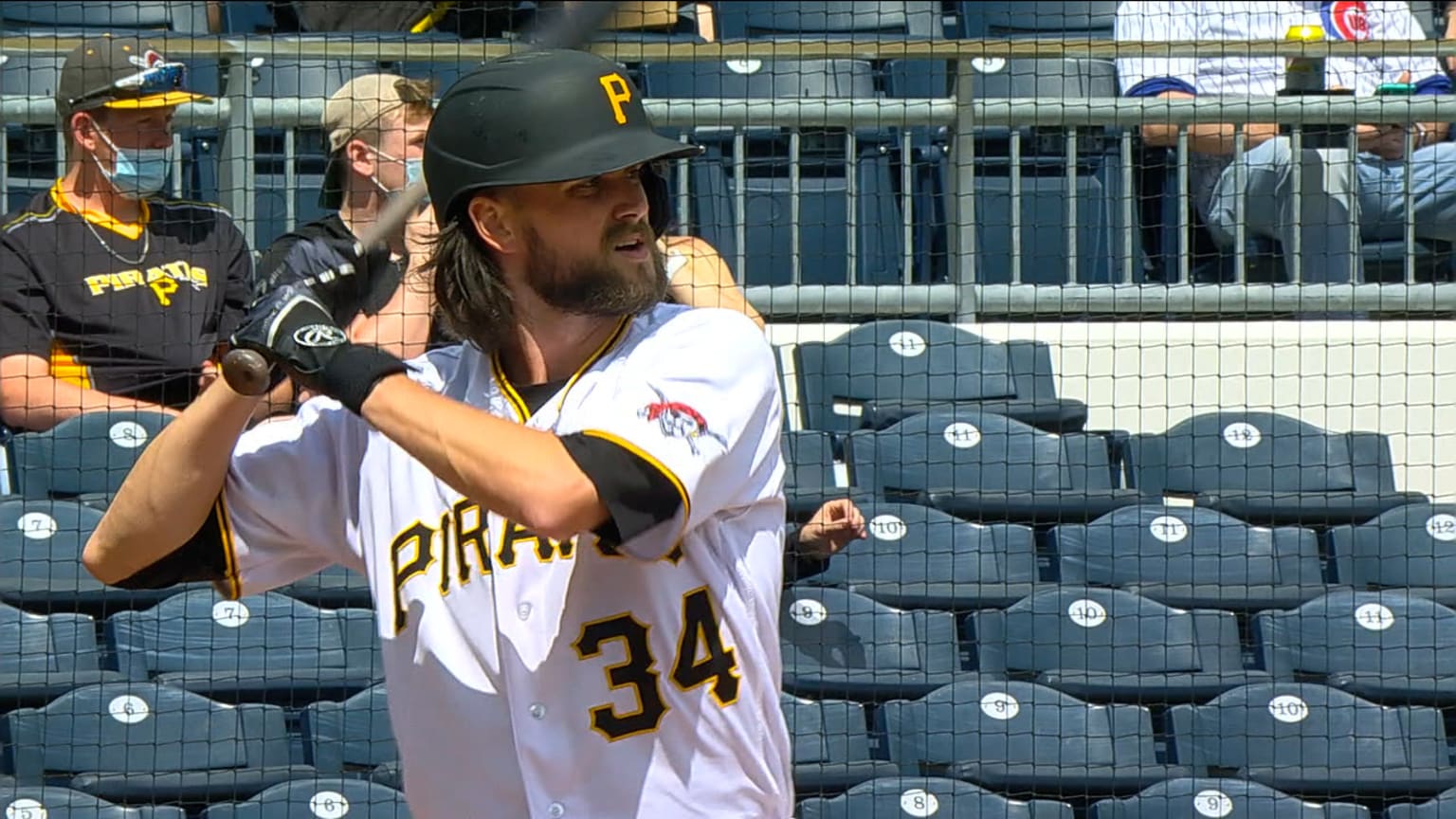 JT Brubaker gathers three RBIs at the plate | 04/11/2021 | Pittsburgh ...