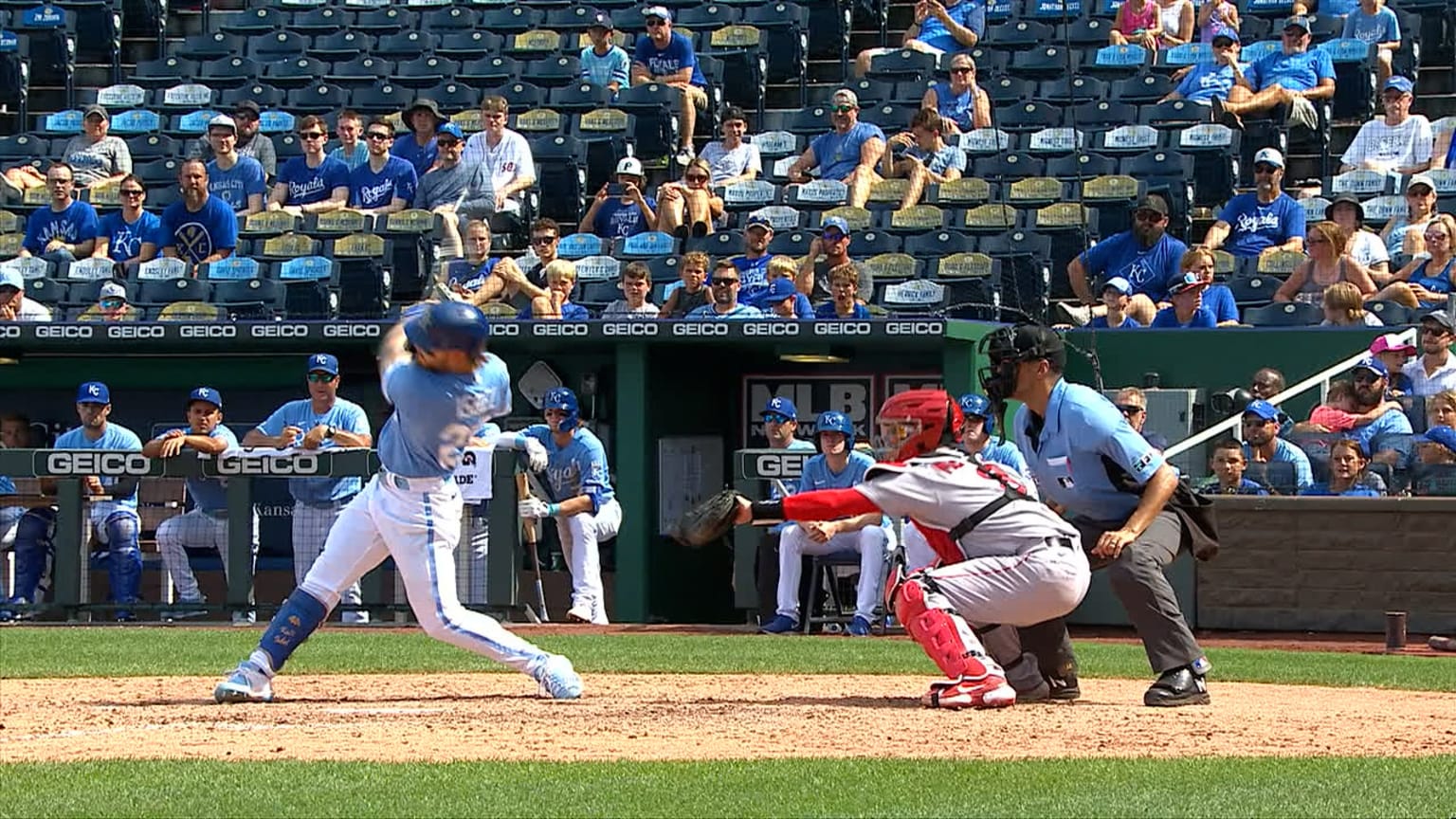 Kyle Isbel brings home a pair with an RBI double | 08/07/2022 | Kansas ...